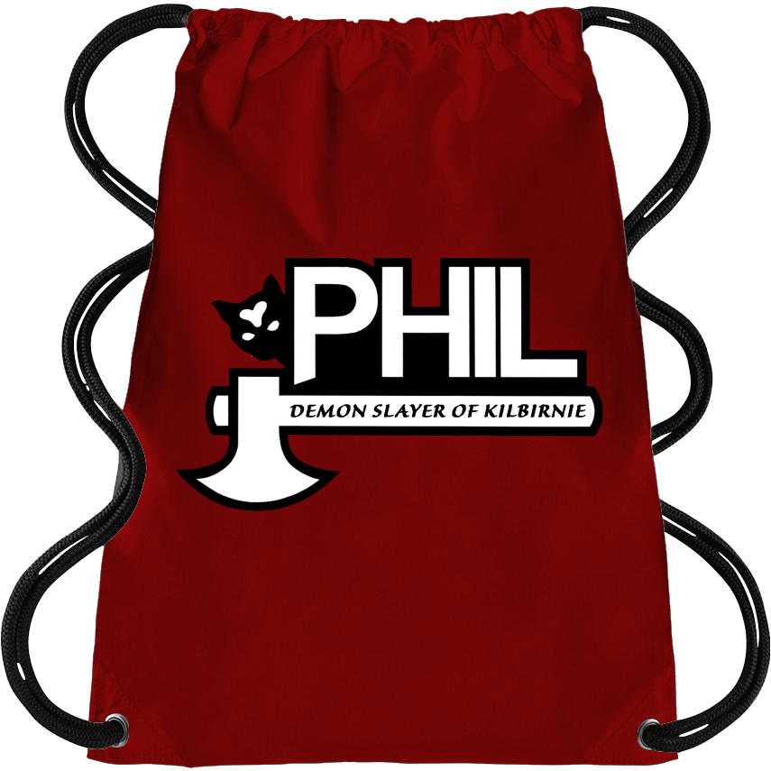 Phil The Demon Slayer Of Kilbirnie Red Cleat Bag